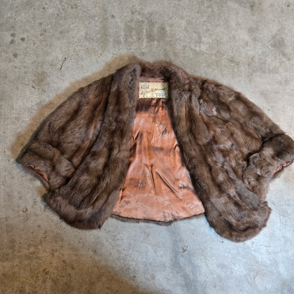 Jackets & Coats | Vintage Mink Fur Stole 195s Alfred M Alexander Boston ...